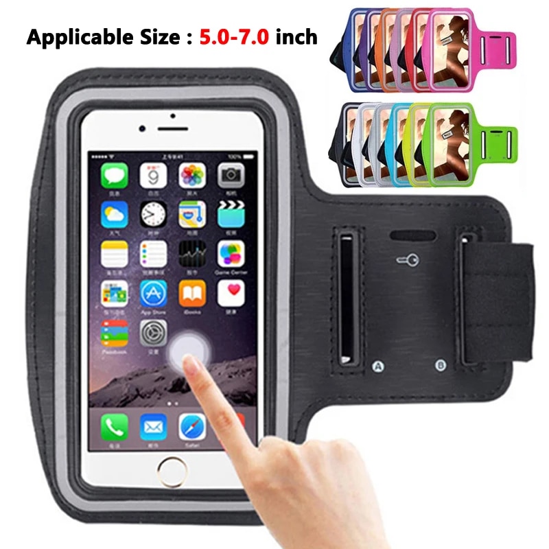 Universal 5.0-7.0 in Arm Band Case Running Gym Sports Phone Holder ...