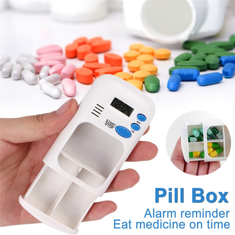 Digital Pill Organizer Medicine Timer Box Mini Pill Box Medicine Case ...