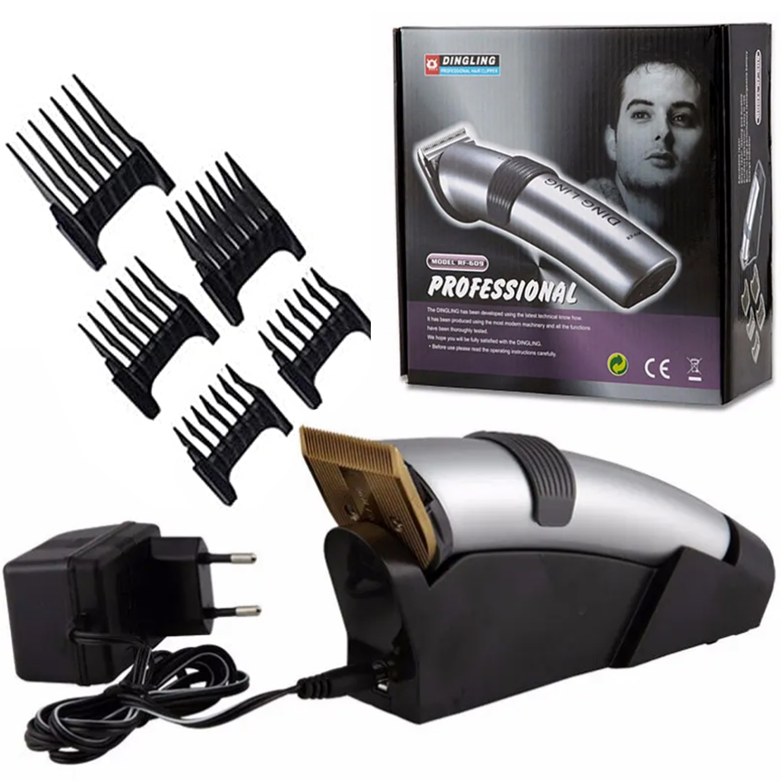 Genuine DINGLING RF-609 Electric Hair Clipper Hairdressing Trimmer ...