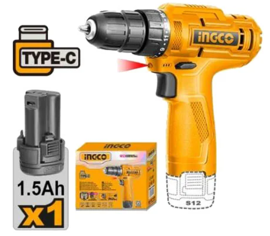 INGCO CDLI12428 CORDLESS DRILL | Daraz.pk