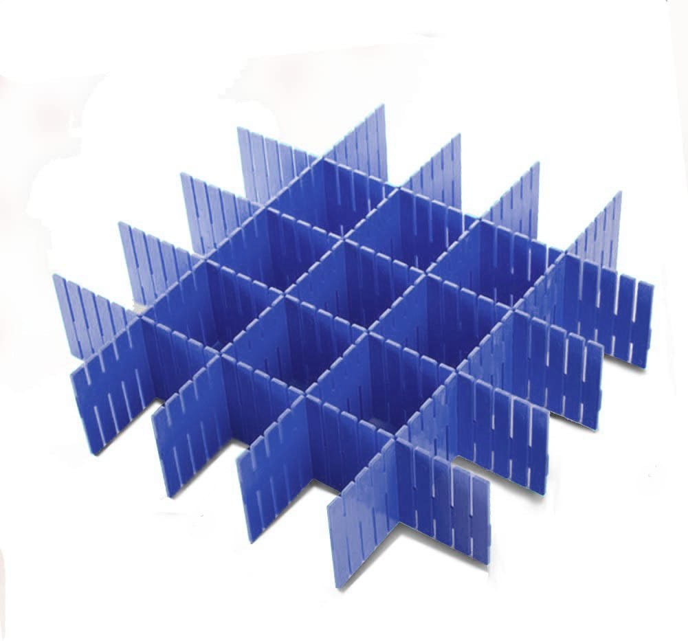 Pack of 4 Drawer Organisers, Drawer Dividers, Closet Organizer, Size 11 ...