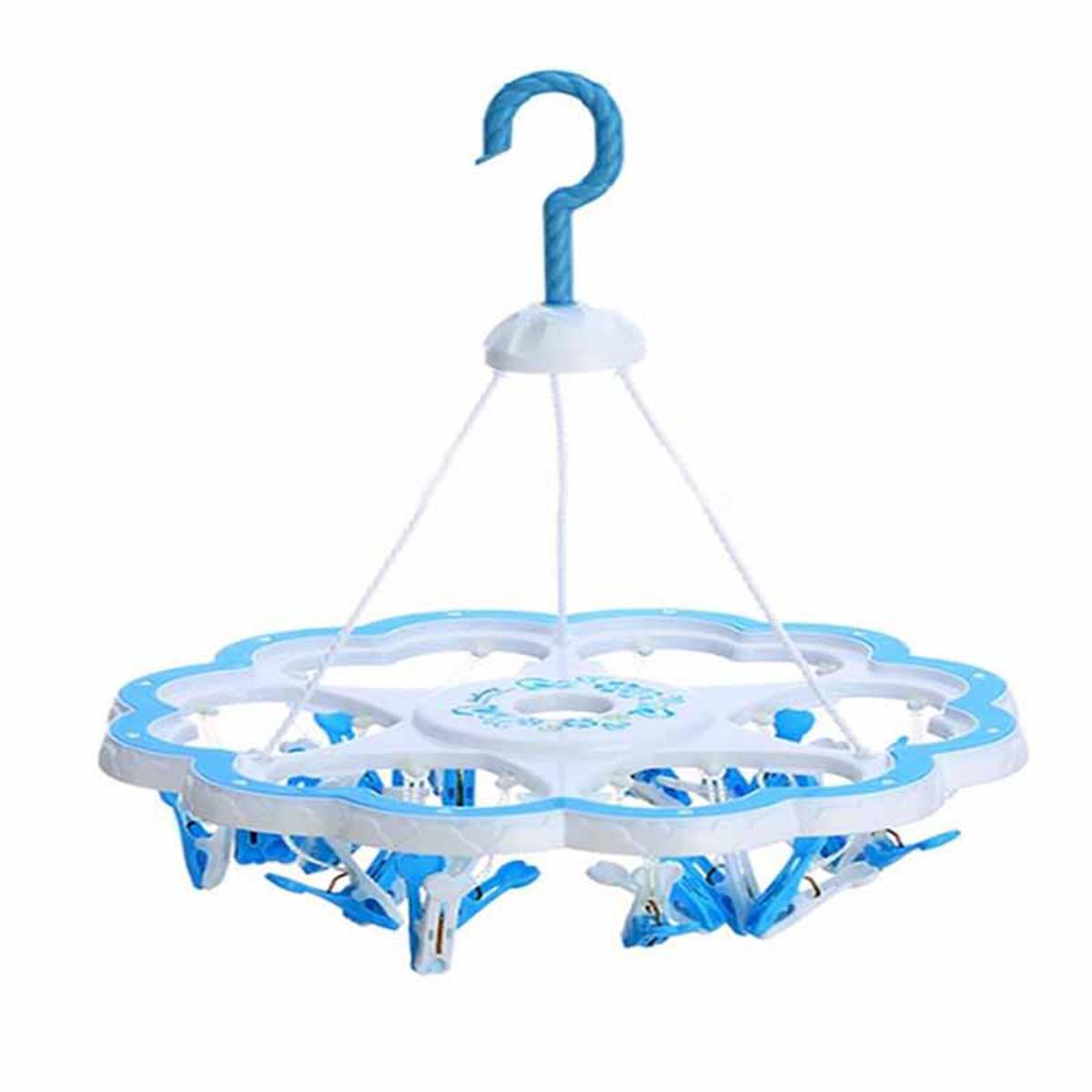 Plastic Hanger for Baby Cloth Premium Hanger Set | Round Shape 18 Clips ...