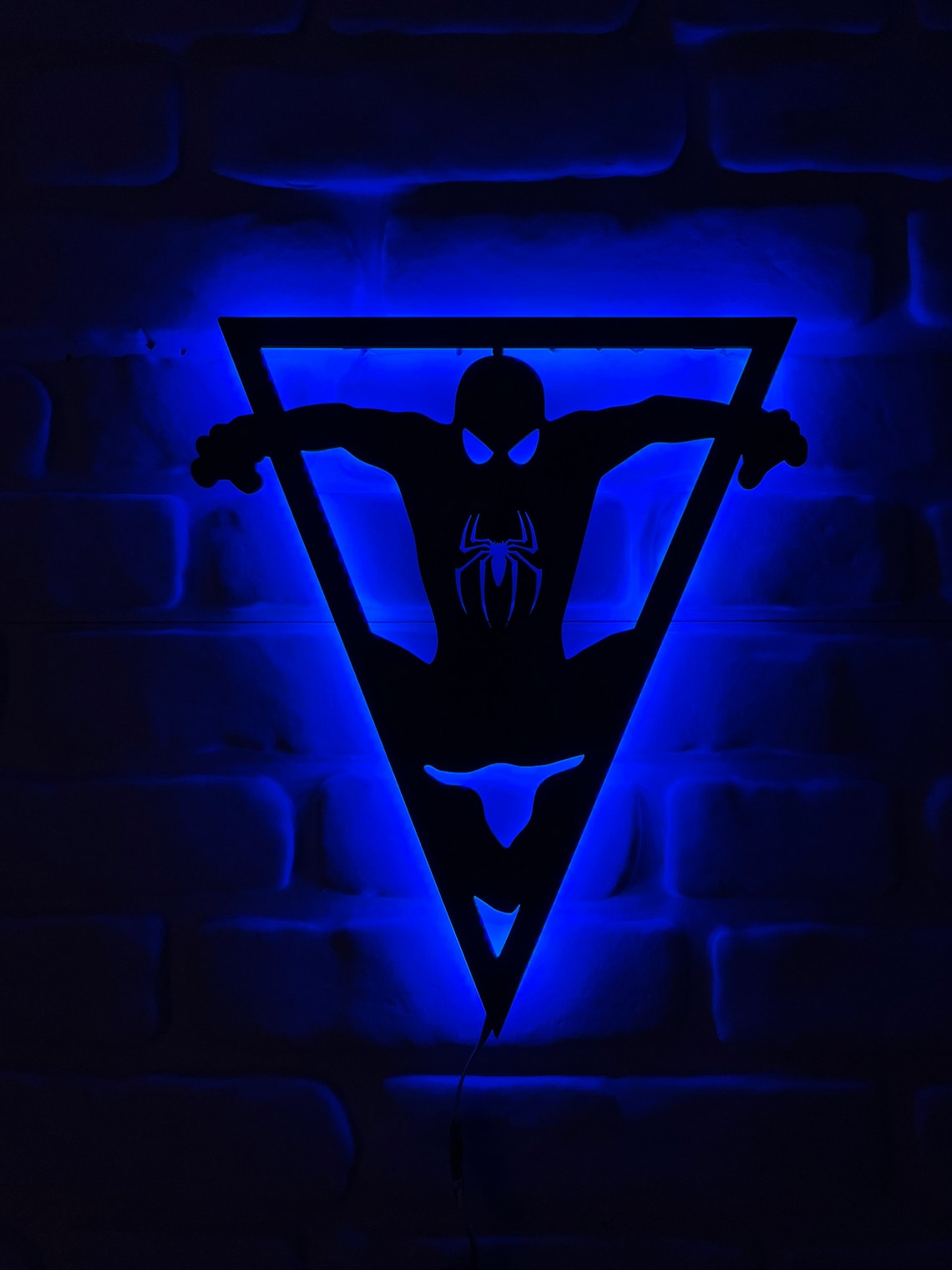 Spider-Man 3D LED Wall Lamp - 7mm Thick Superhero Night Light for Kids ...