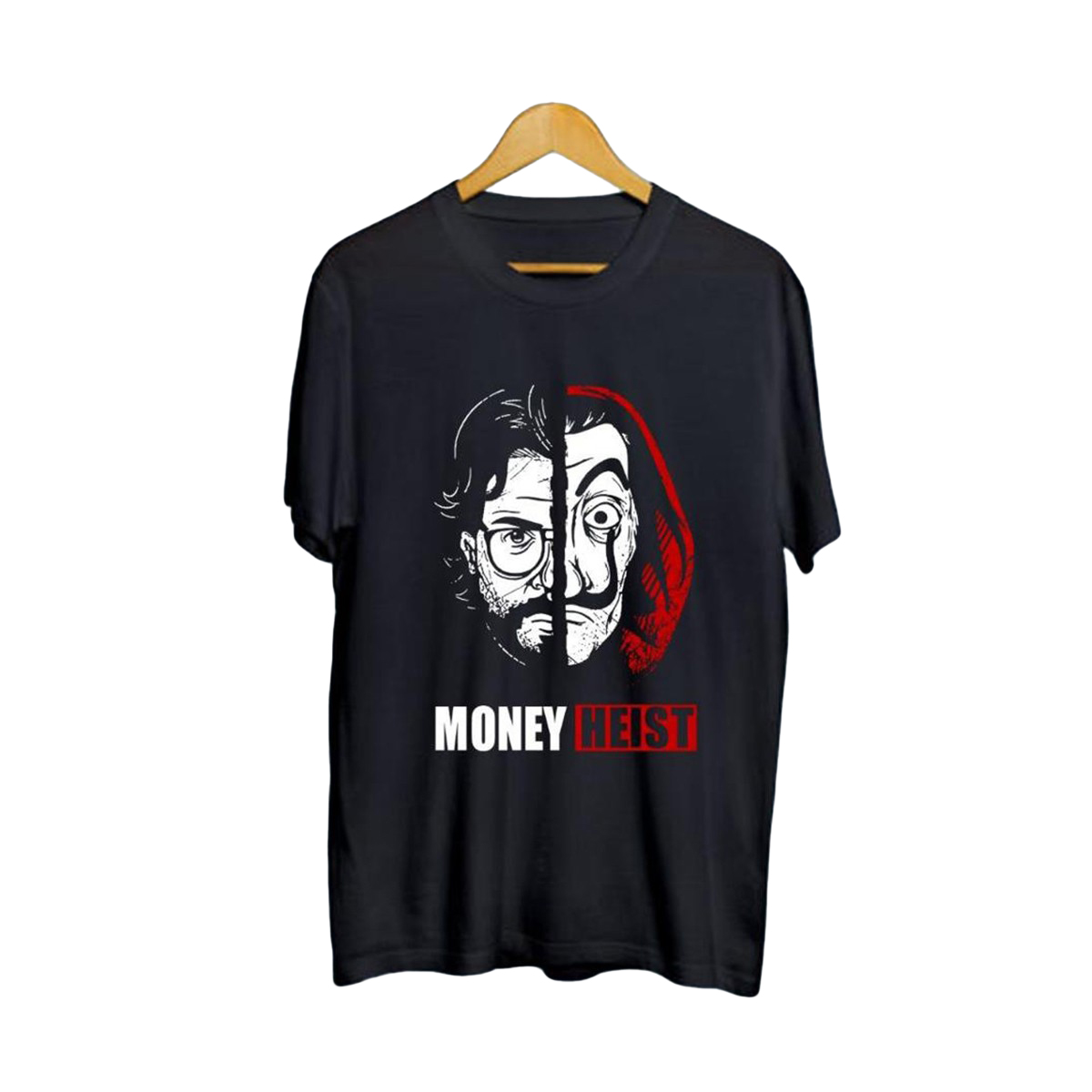 T shirt for Man Money Heist Printed Summer collection Cotton Round Neck ...