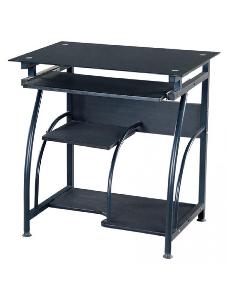 Laptop / Computer / Desktop table with glass top and keyboard shelf ...