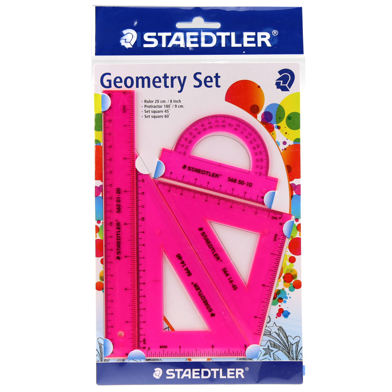 Germany Staedtler 569 WP4 transparent color plastic four-piece set ...