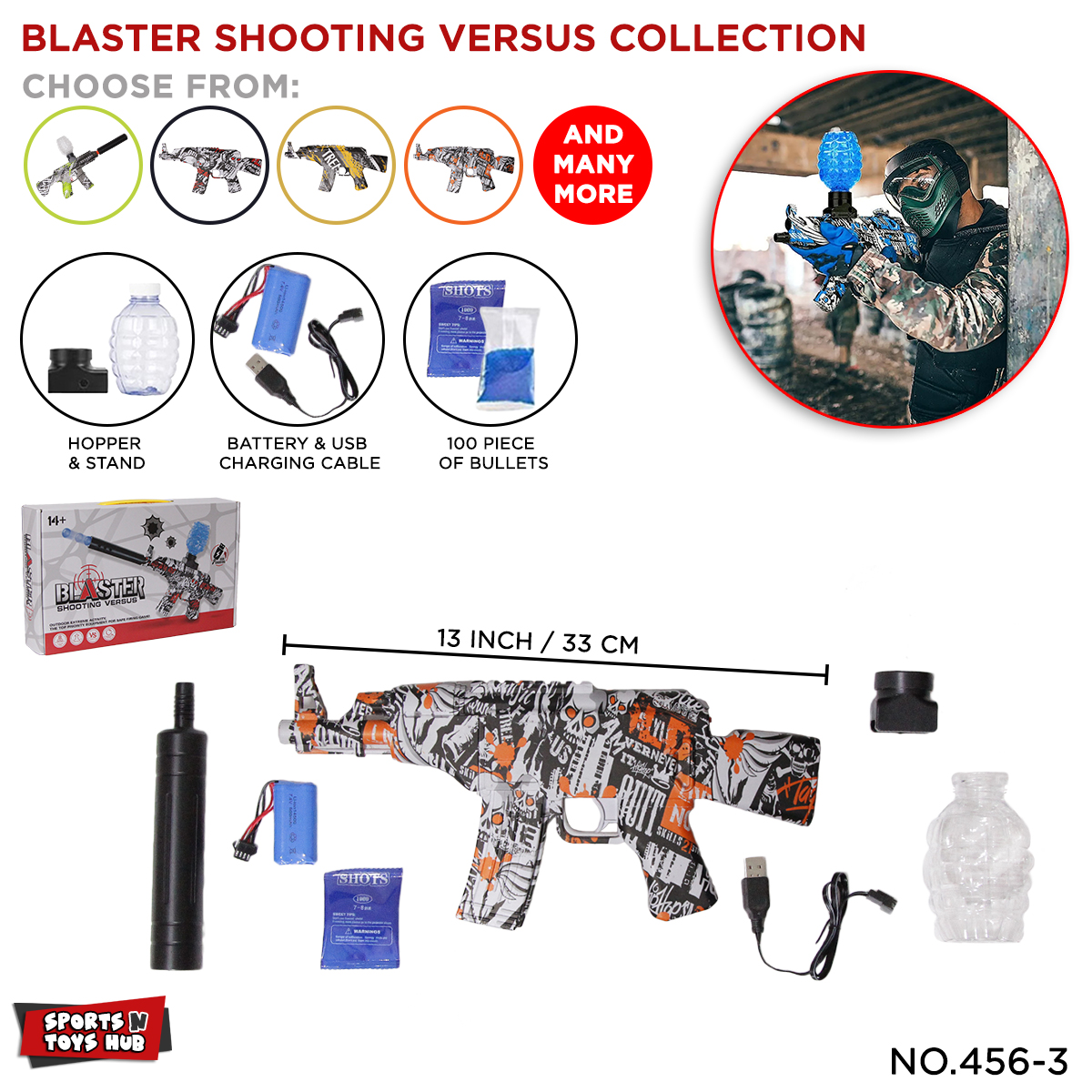 Electric Gel Blaster Toy Gun Collections, Gely Ball Shooter ...