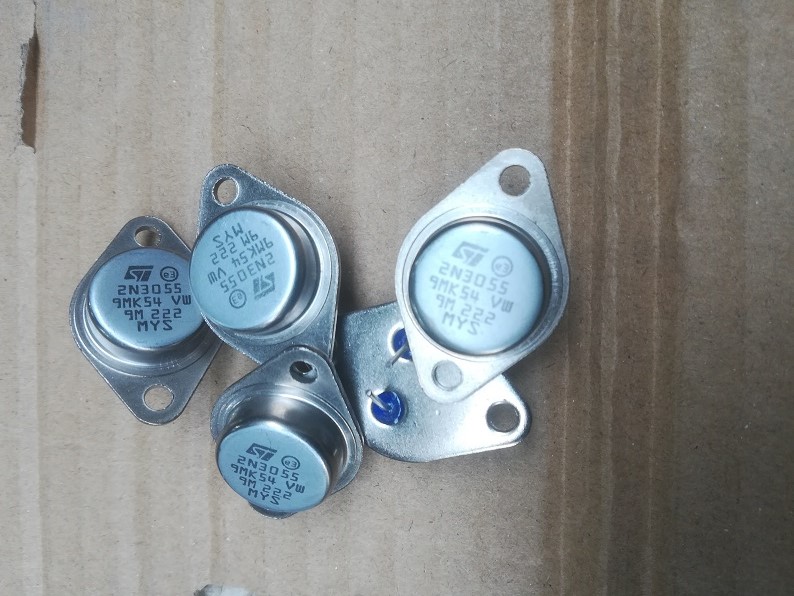 Pack of 5 pcs - 2N3055 TO-3 15A 60V NPN AF Amplifier Audio Power ...