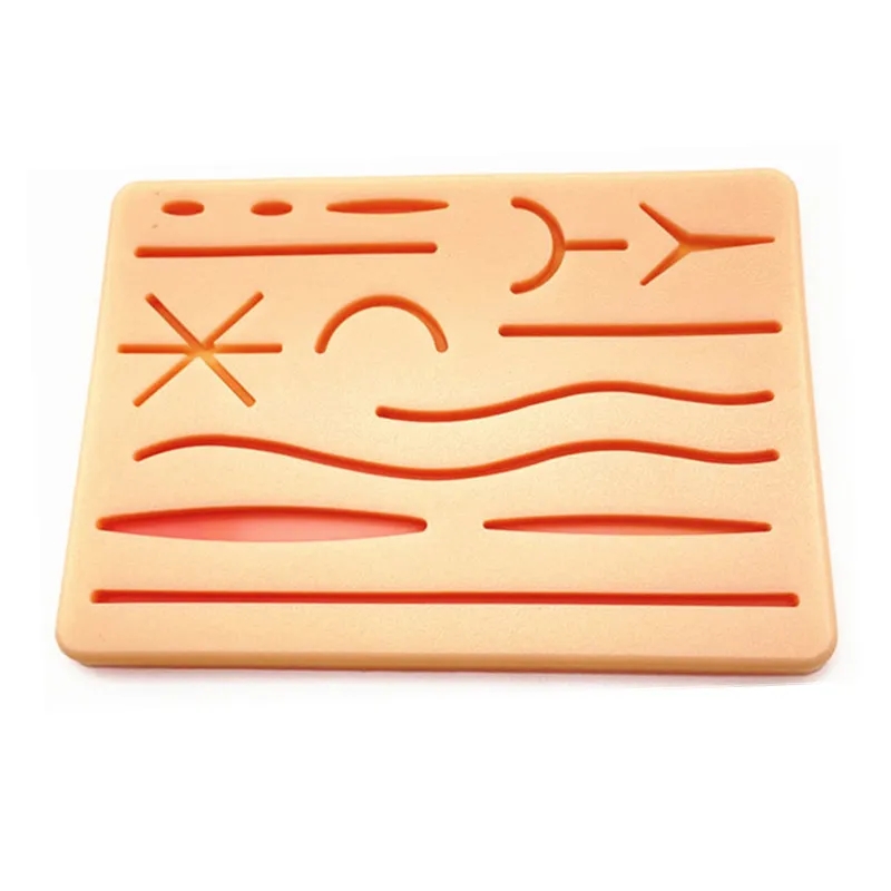 Skin Suture Practice Silicone Pad Wound Simulated Surgical Training Kit ...