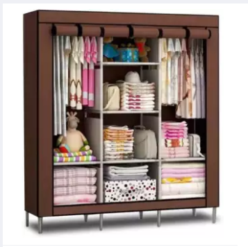 FOLDING WARDROBE 3 DOOR PORTABLE CUPBOARD 5.5 Feet Large | Daraz.pk