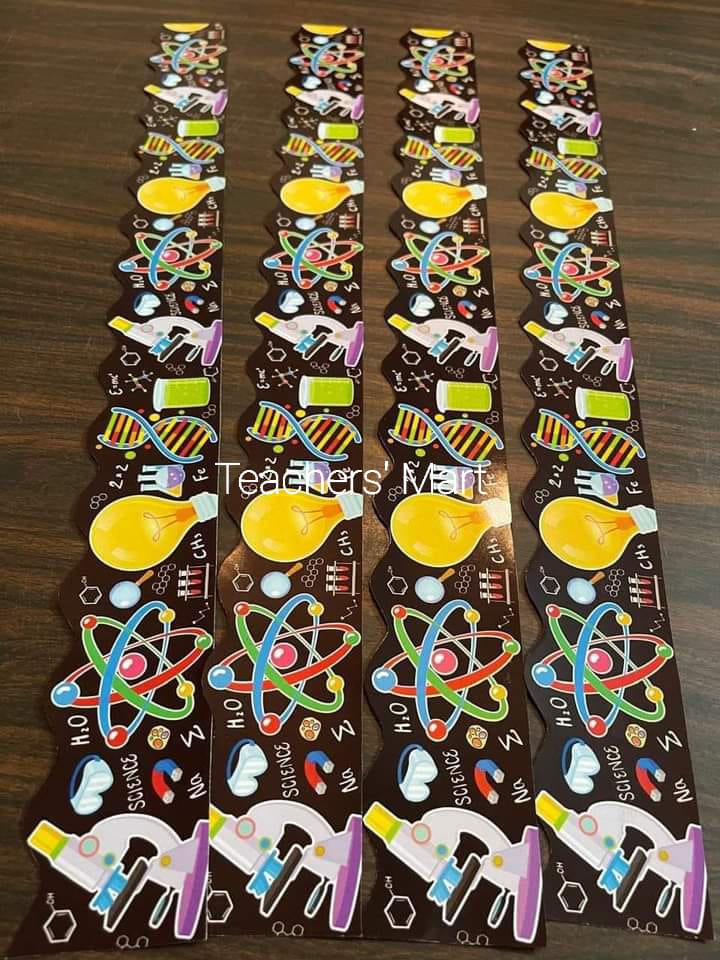 Back-to-School Bulletin Board Borders - 12 Stripes, 24 Inches Each ...