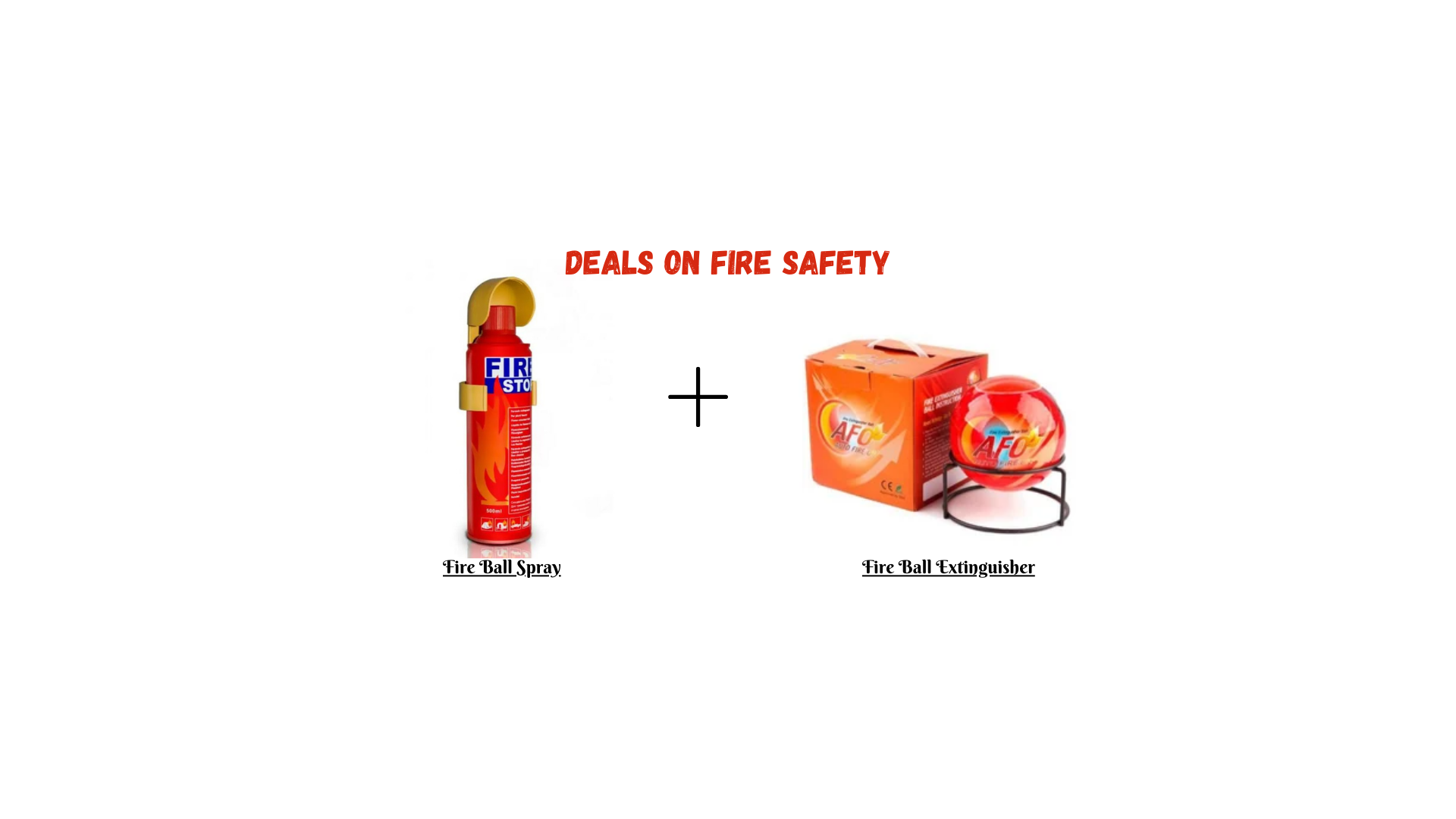 Deals on Fire Extinguisher Ball and Fire Stop Extinguisher Spray 500 ml ...
