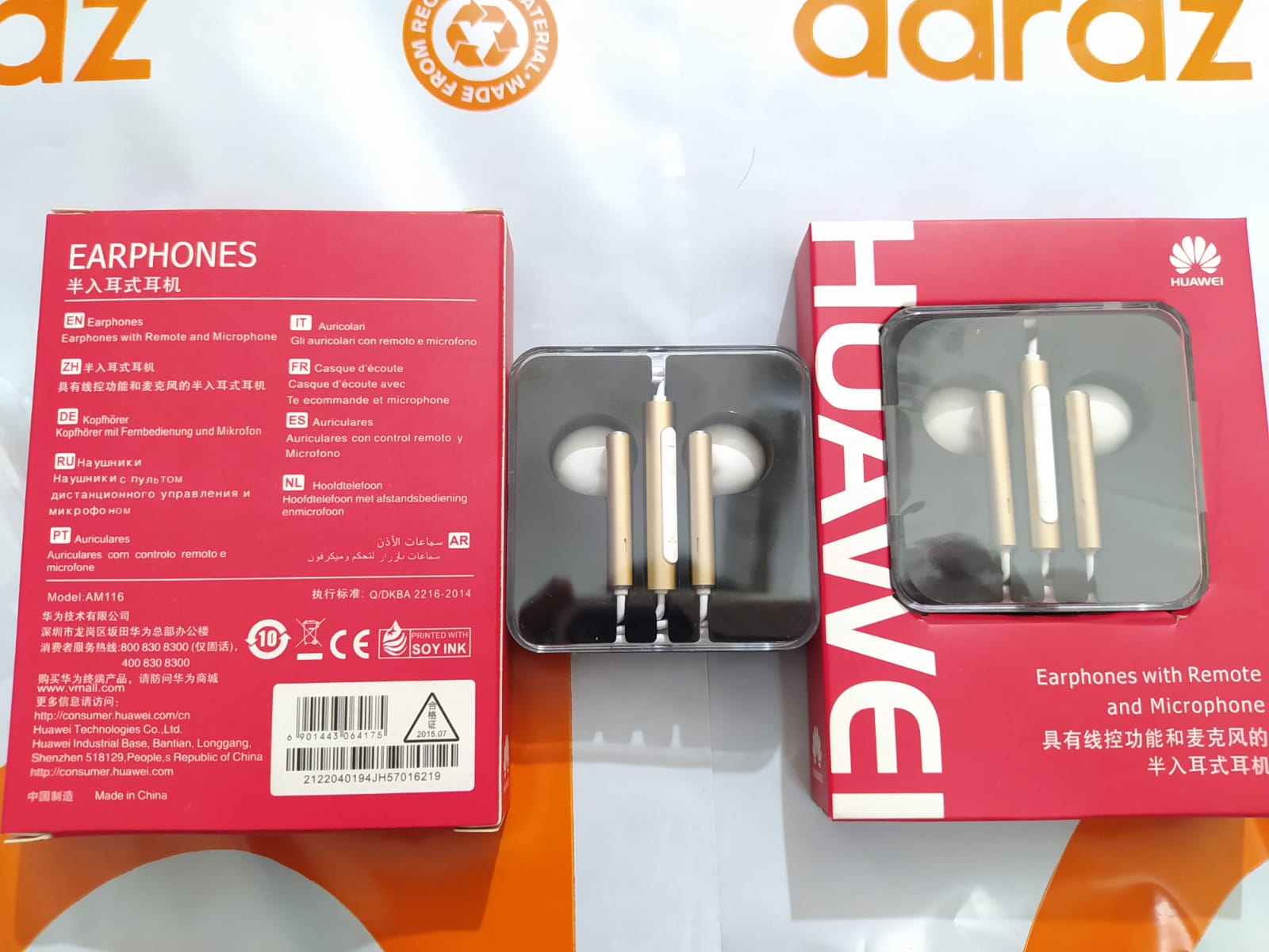 Huawei Metal Original Box Handfree Heavy Bass Earphones Imported High ...