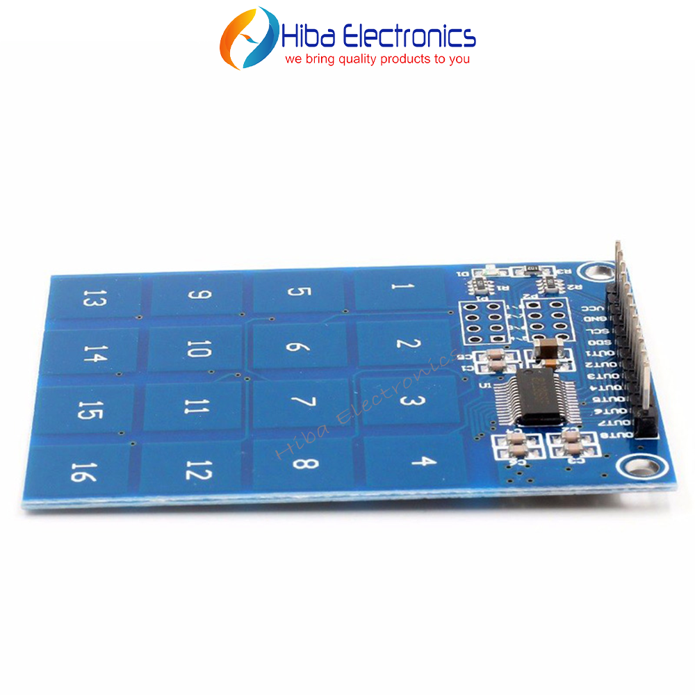 TTP229 16 Key Capacitive Touch Switch 16 Way/Channel 4x4 keypad Digital Touch Sensor Module ...