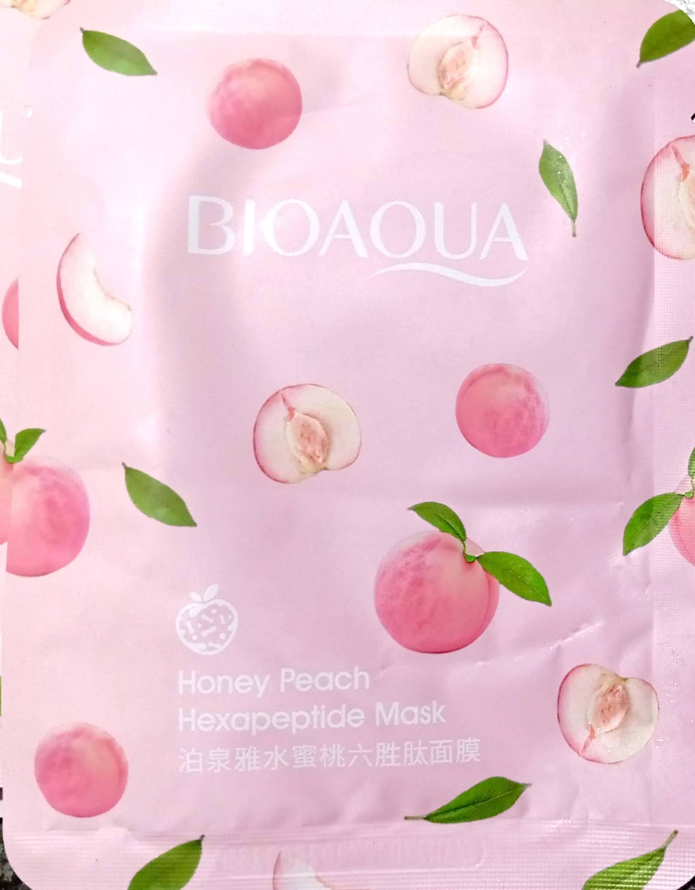 BIOAOUA Honey Peach Facial Mask Moisturizer Face Sheet Mask | 100% ...