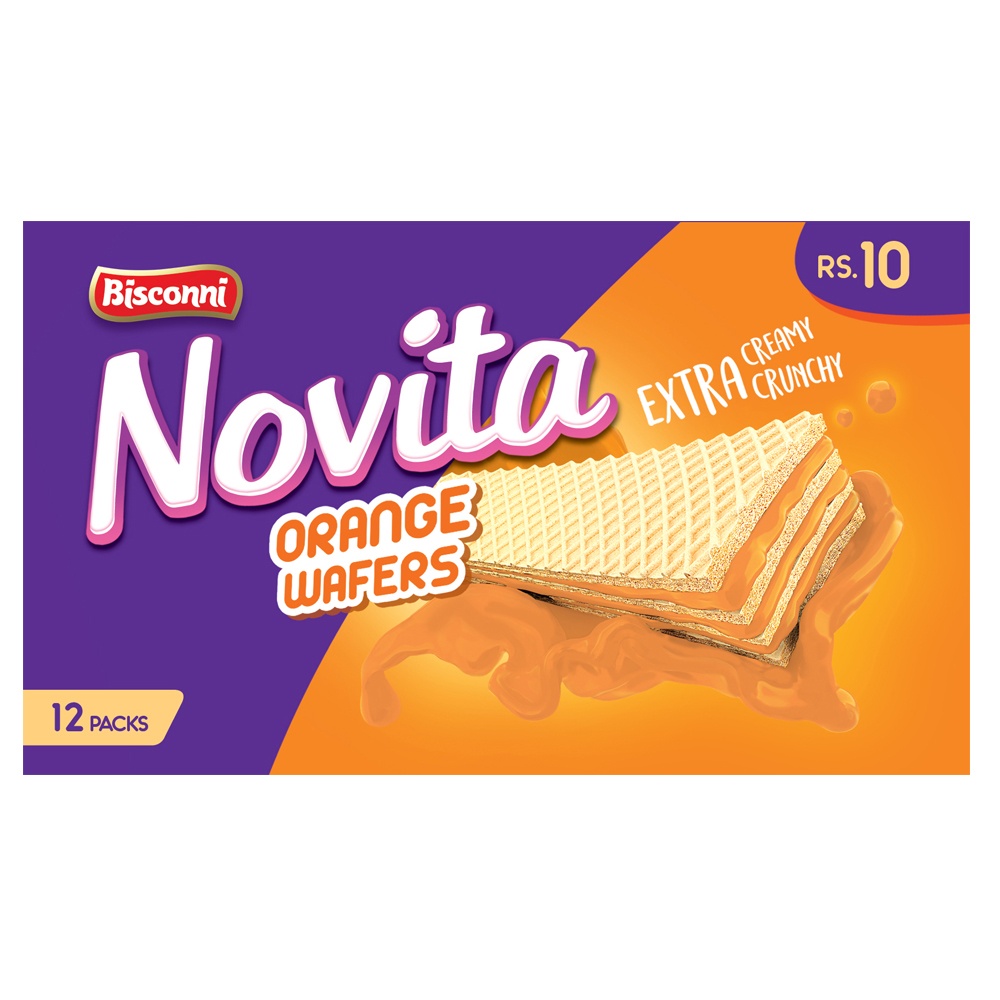 Novita Wafer Orange Pack Of 10 Pcs | Daraz.pk