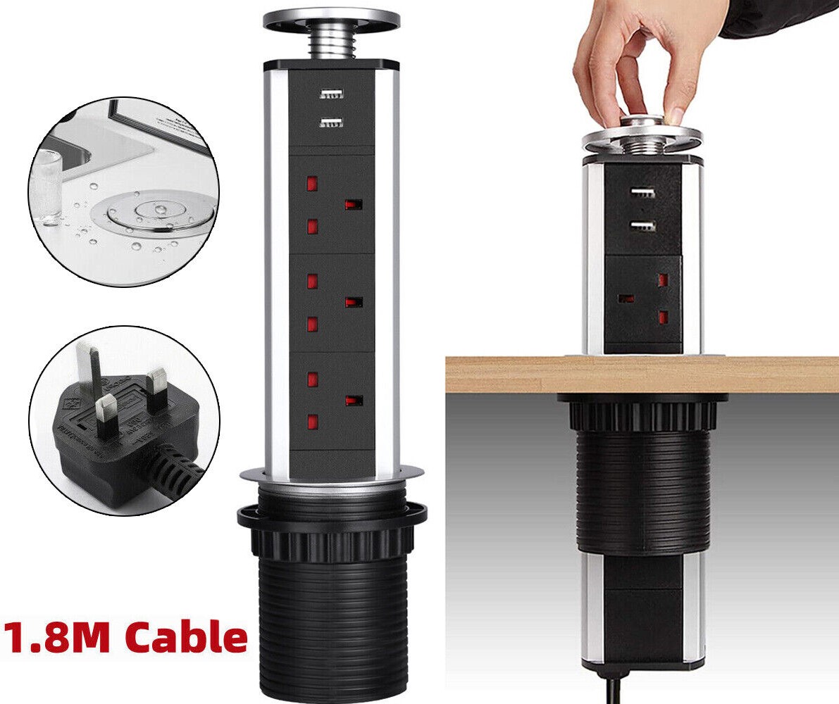 Standard Tabletop Type Electric Pop Up Power Tower Kitchen/Desktop ...