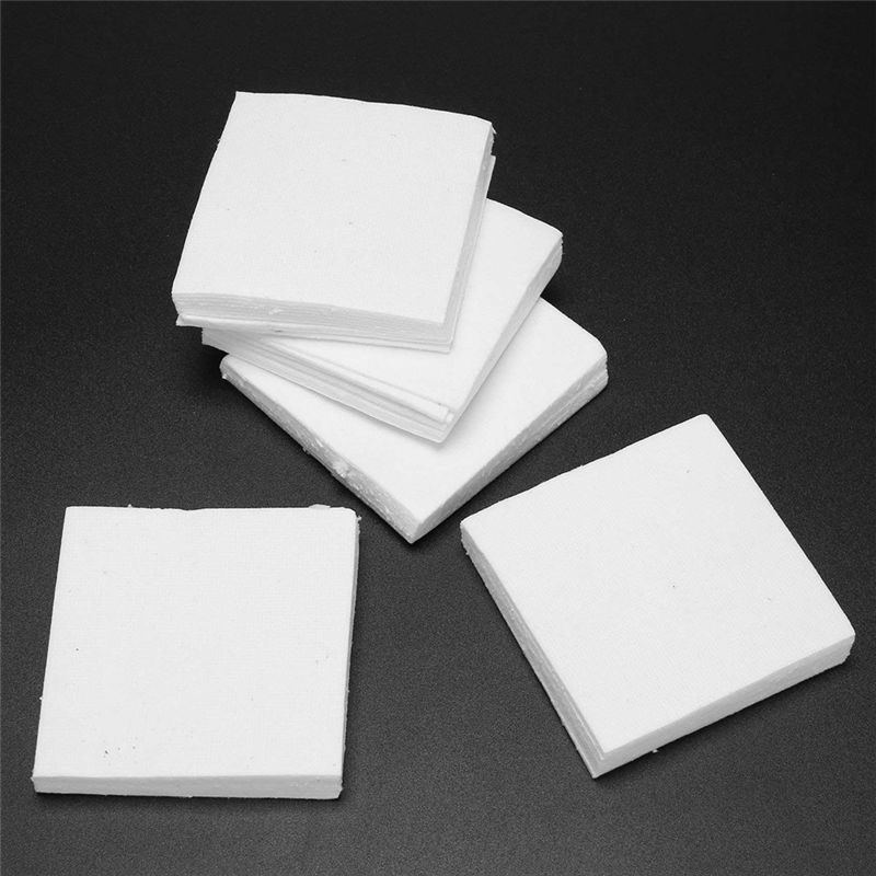 150 Sheets Ceramic Fiber Square Microwave Kiln Glass Fusing Paper ...