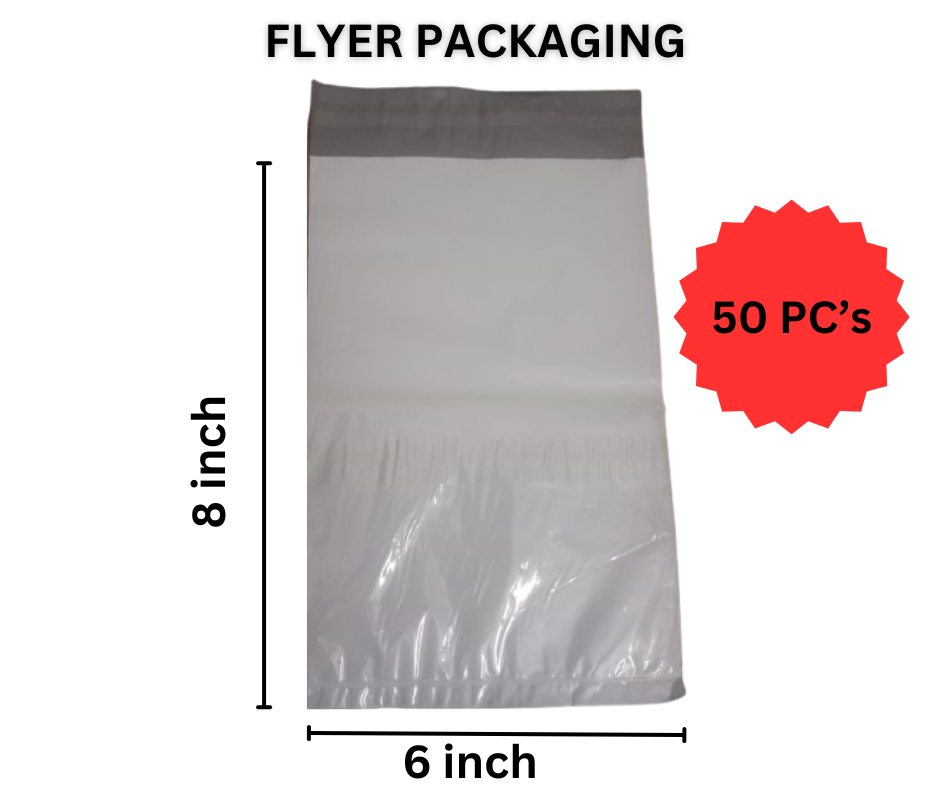 Pack of 30 White Courier Flyers with Mailer Pocket | Packaging Flyers ...