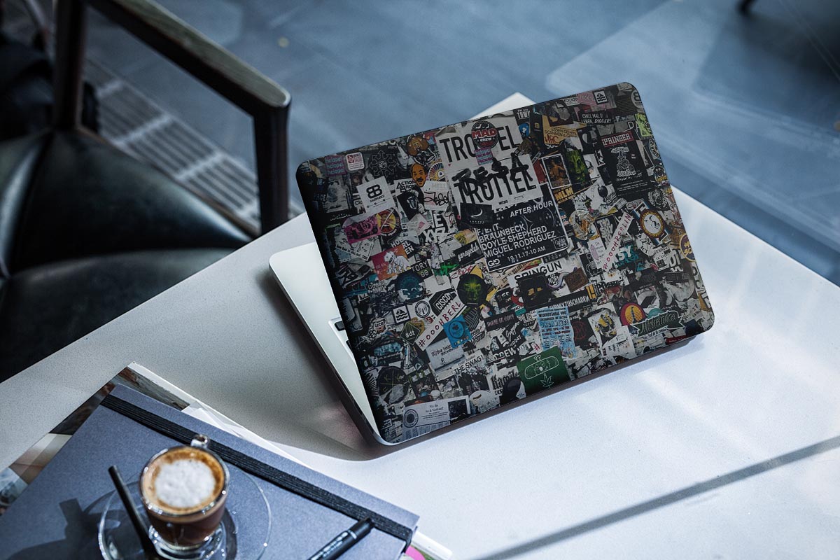 photo-of-assorted-sticker-lot_Laptop back cover / skin / sticker for ...