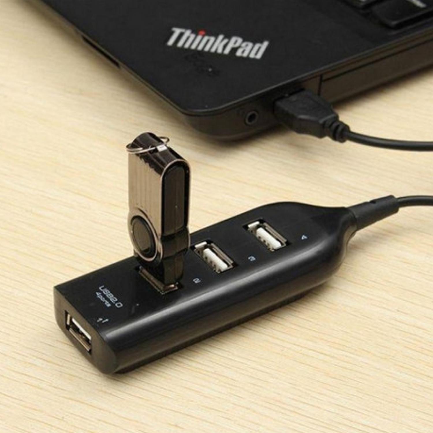 4 Port Usb Hub - Black | Daraz.pk