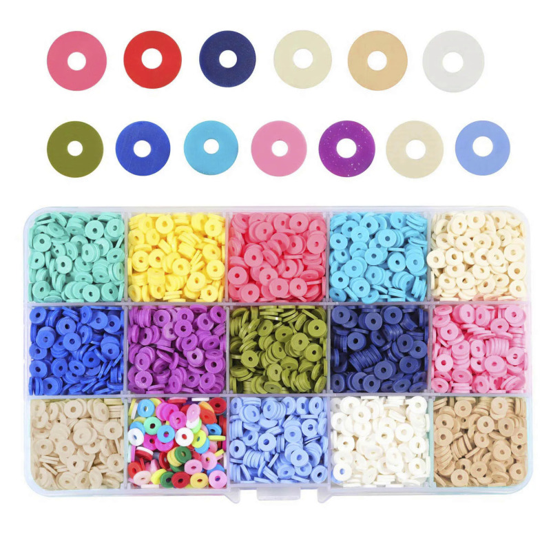 800-4800pcs/Box Clay Beads for Jewelry Making Accessories DIY Bracelets ...