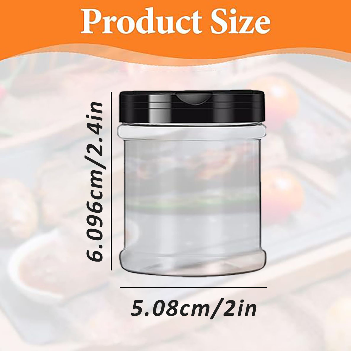 Premium Leakproof Kitchen Storage Canisters Set, Stackable Plastic Jars ...