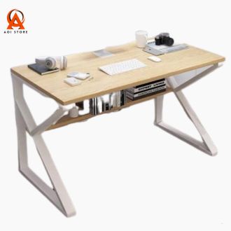 Computer desk table simple modern K-shape portable folding computer ...