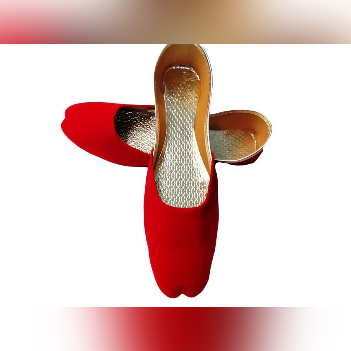 Traditional Pure Velvet Handmade Chili Red Ladies Khussa for Women and ...