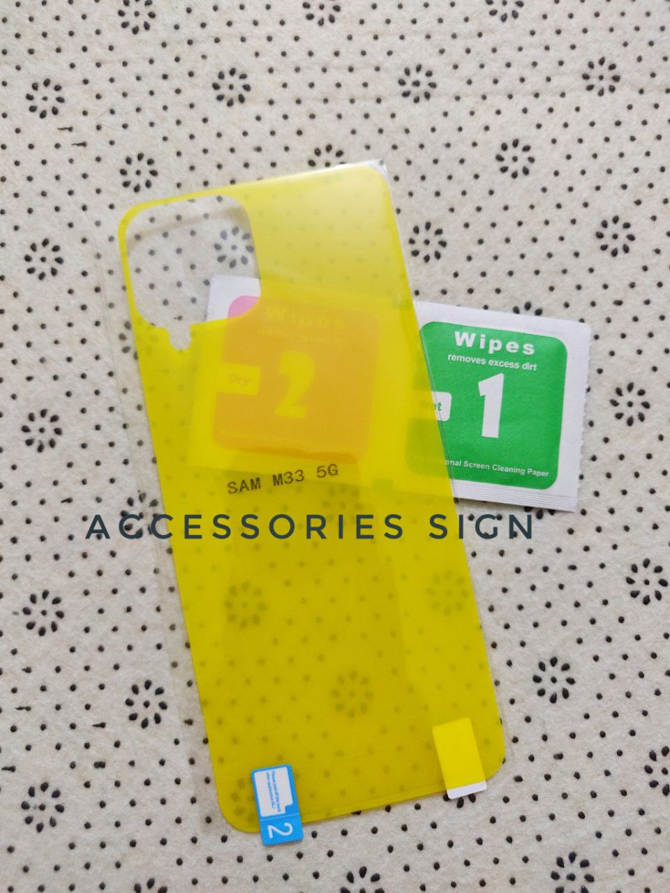 Samsung Galaxy M33(5g)- Clear back Poly sticker | Daraz.pk