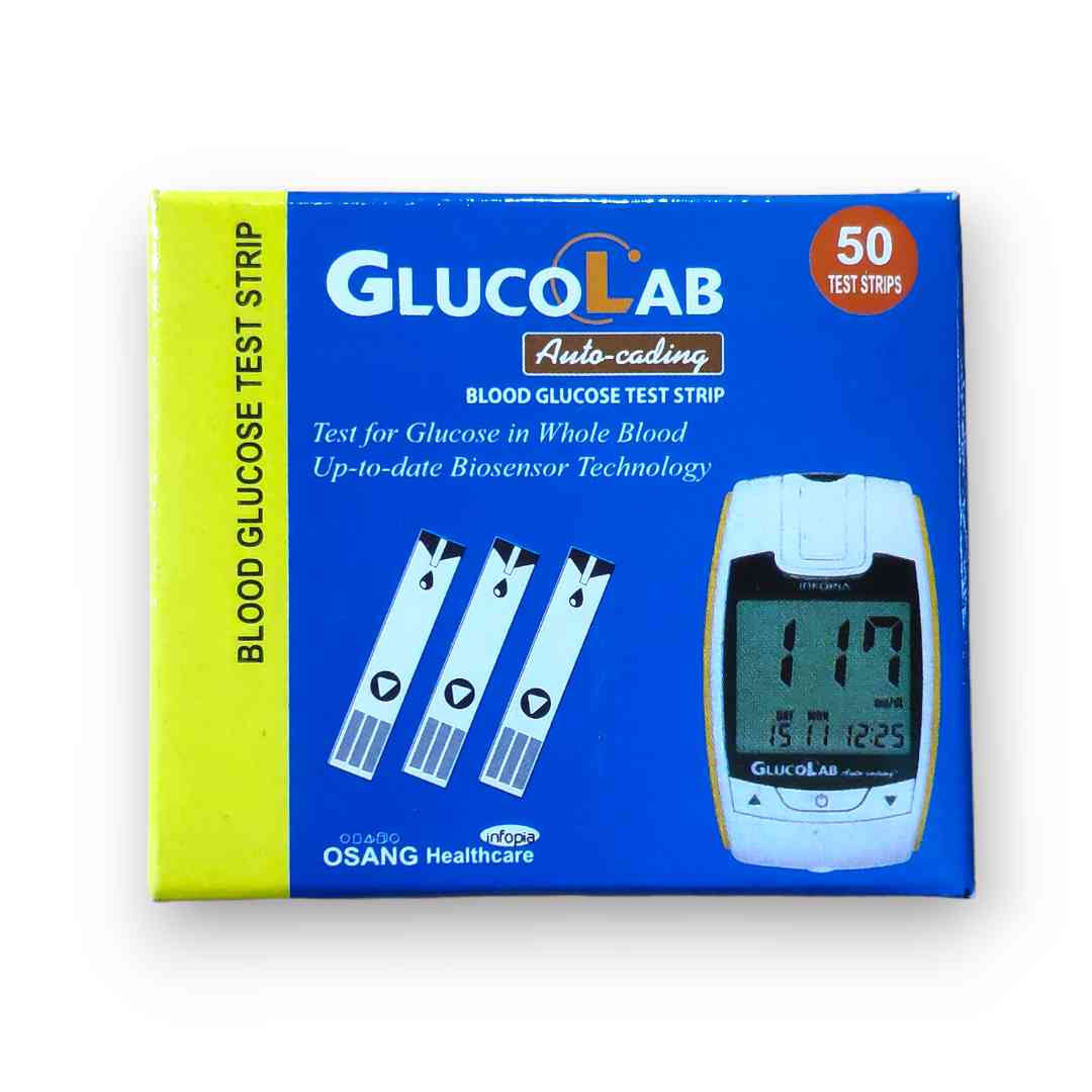 Life Care GLUCOLAB BLOOD GLUCOSE TEST STRIPS 50 STRIPS | Daraz.pk