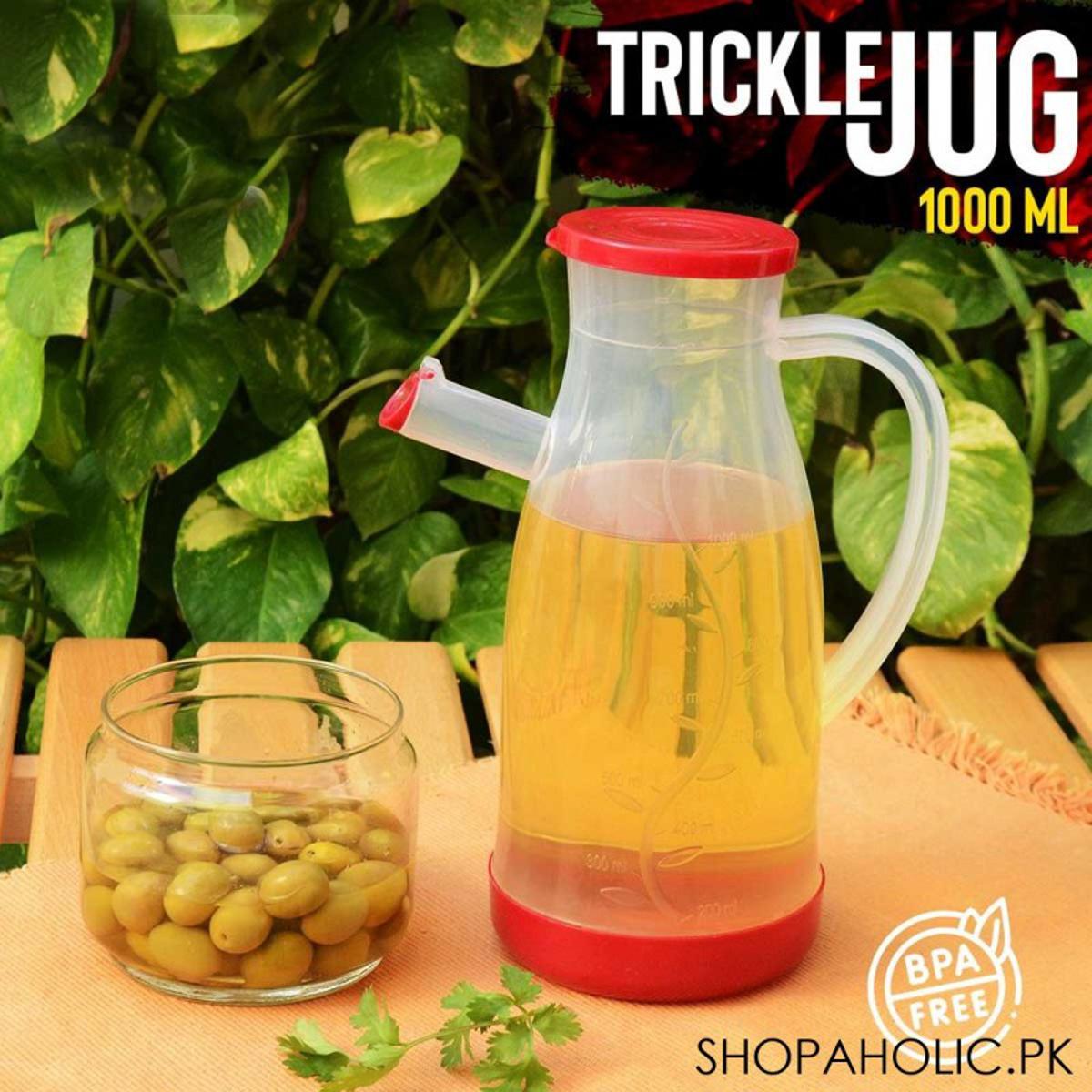 Jug Oil Jug Plastic (1000 ML) - Oil Container with Measuring Scale ...