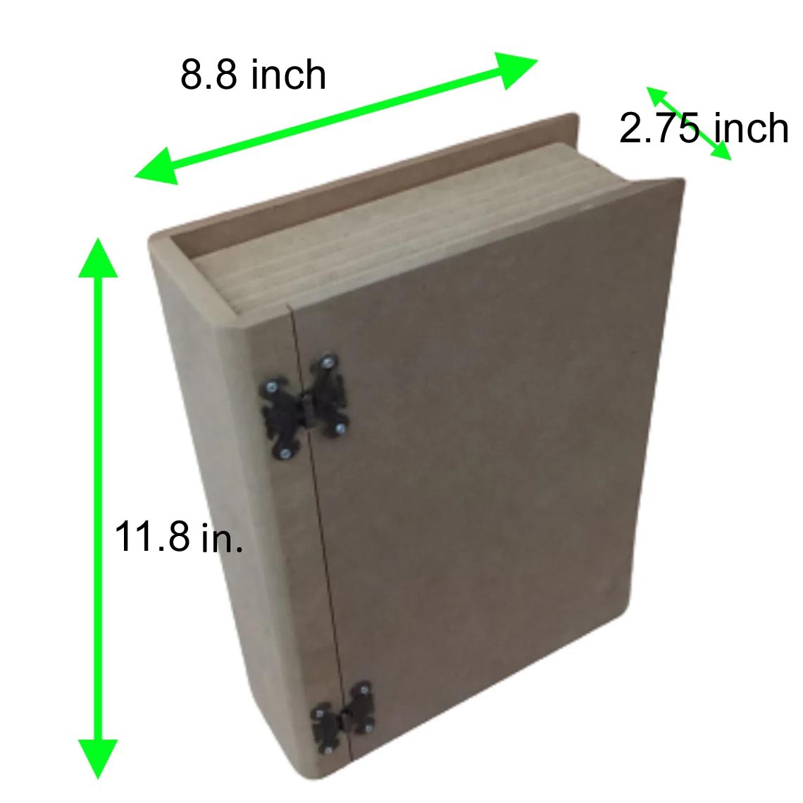 Plain DIY MDF Book Style Box for Craft | Unfinished MDF Box Plain for ...