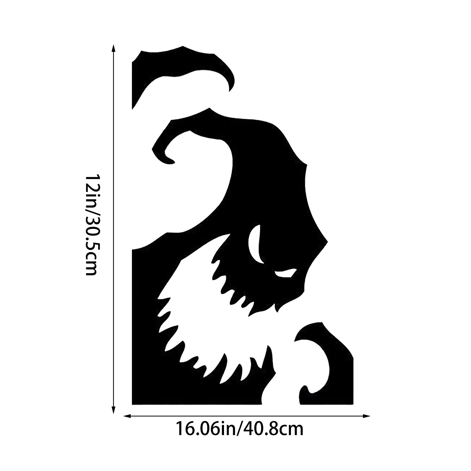 Abyss Devil Peeping Shadows Window Stickers Home Decoration Horror ...