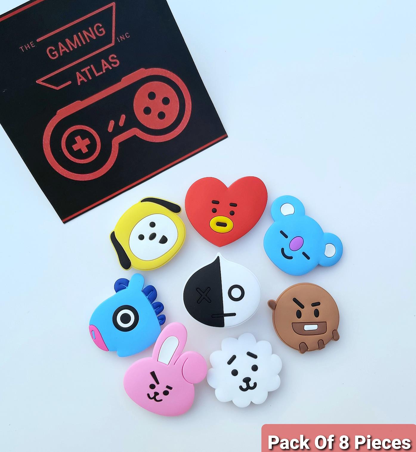 BTS PopSocket BT21 Characters Cartoon Grip and Stand for Mobile Phones ...