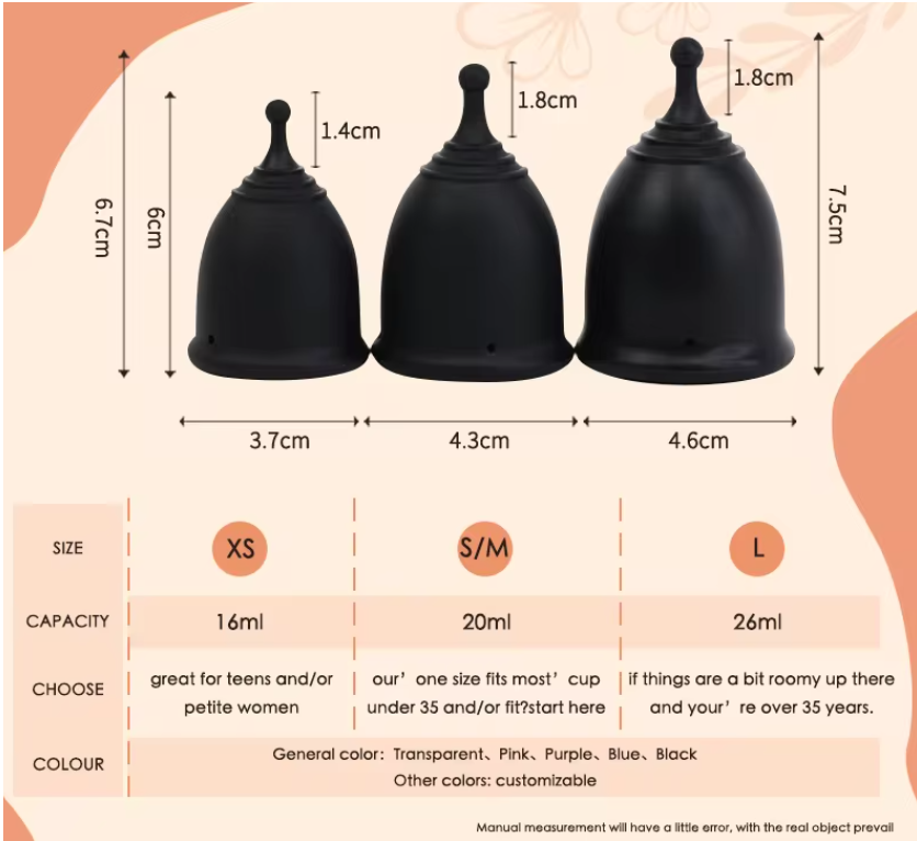 Imported Bell Shape Soft Medical Grade Silicon Periods Cup, Menstrual ...