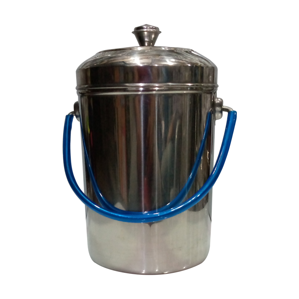 2.5 Litre Stainless Steel Milk Bucket Milk and Oil Container Ghee ...