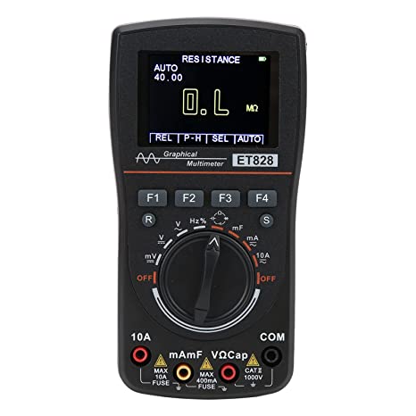 ET828 Intelligent Digital Oscilloscope Auto Range Graphical Multimeter ...