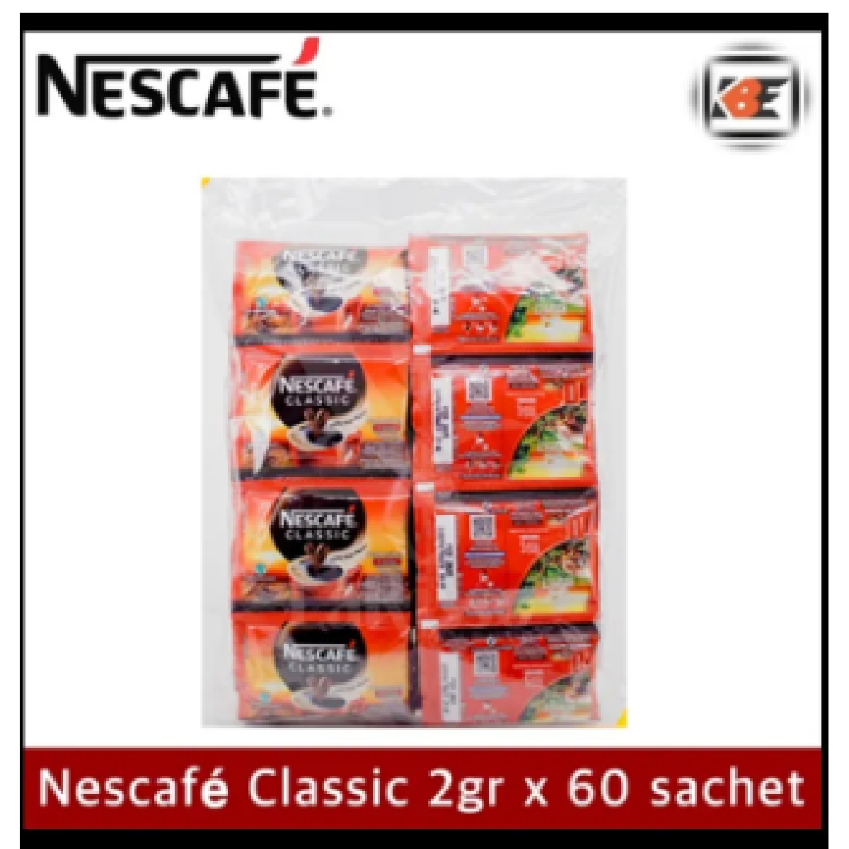 Nascefe Coffee sachet 2gm classic (Pack of 60) Imported Fresh Stock ...