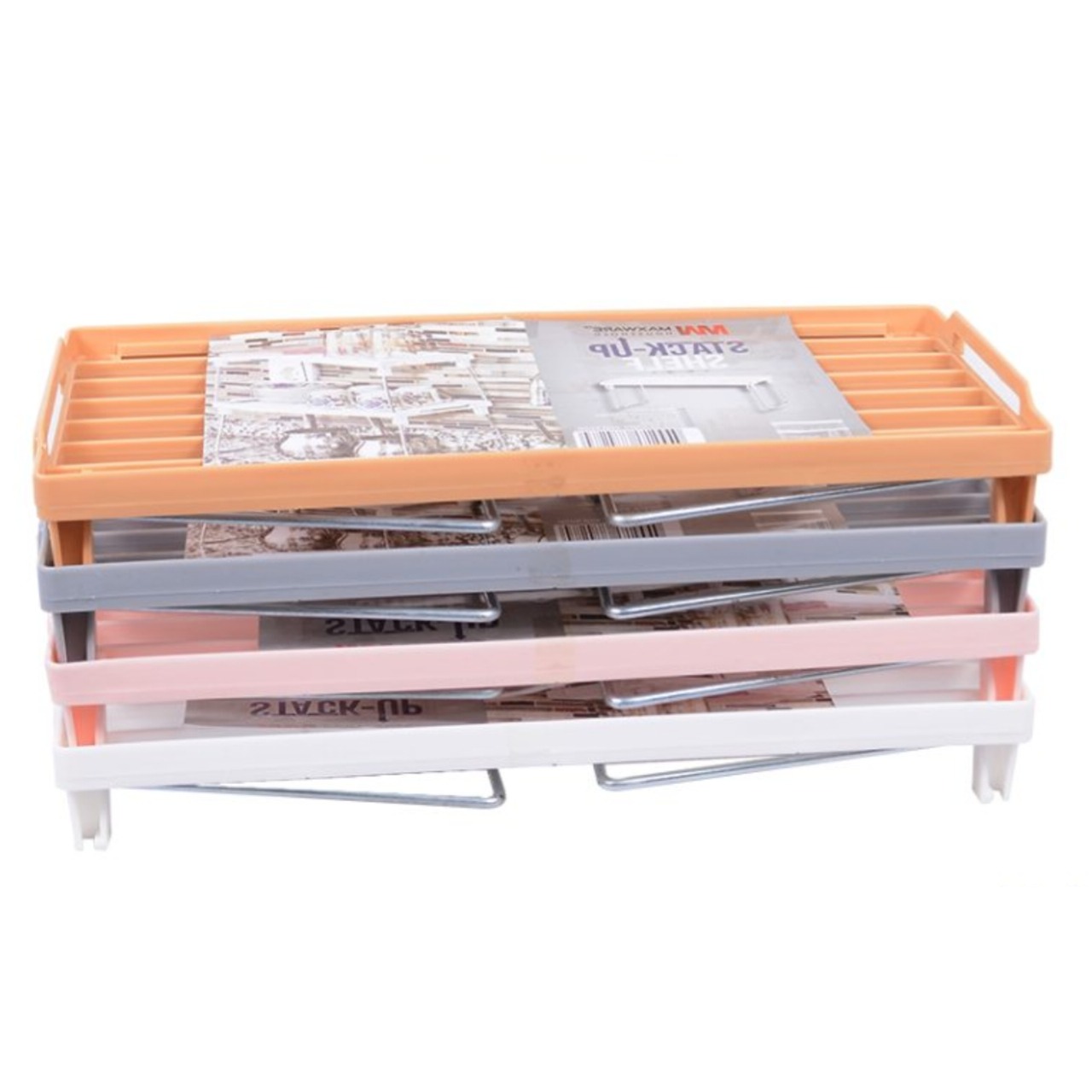 1 Piece Folding Stack up shelf Kitchen Organizer Cabinet Shelves ...