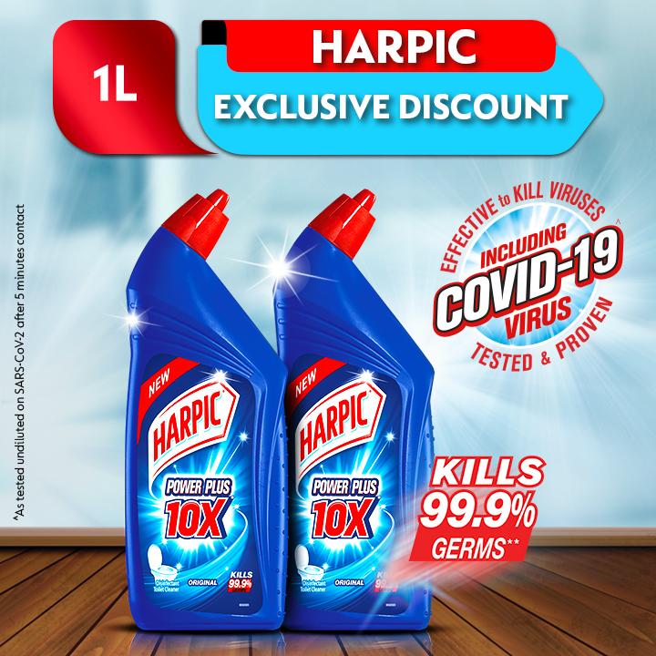Pack Of 2 Harpic Toilet Cleaner Original 1l Price in Pakistan - View ...