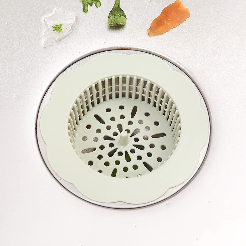Kitchen Sink Filter Screen Floor Drain Hair Stopper ABS Bathroom Floor ...
