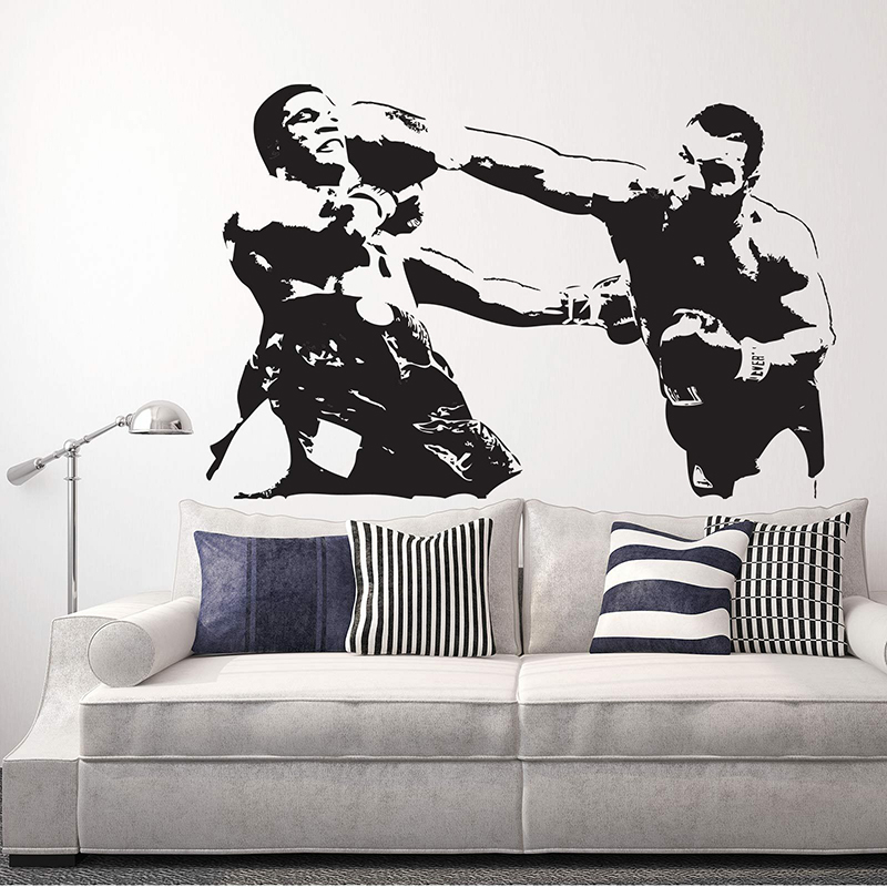 Mike Tyson Boxing Sports Vinyl Sticker Boxing Club Wall Art Decal Boy ...