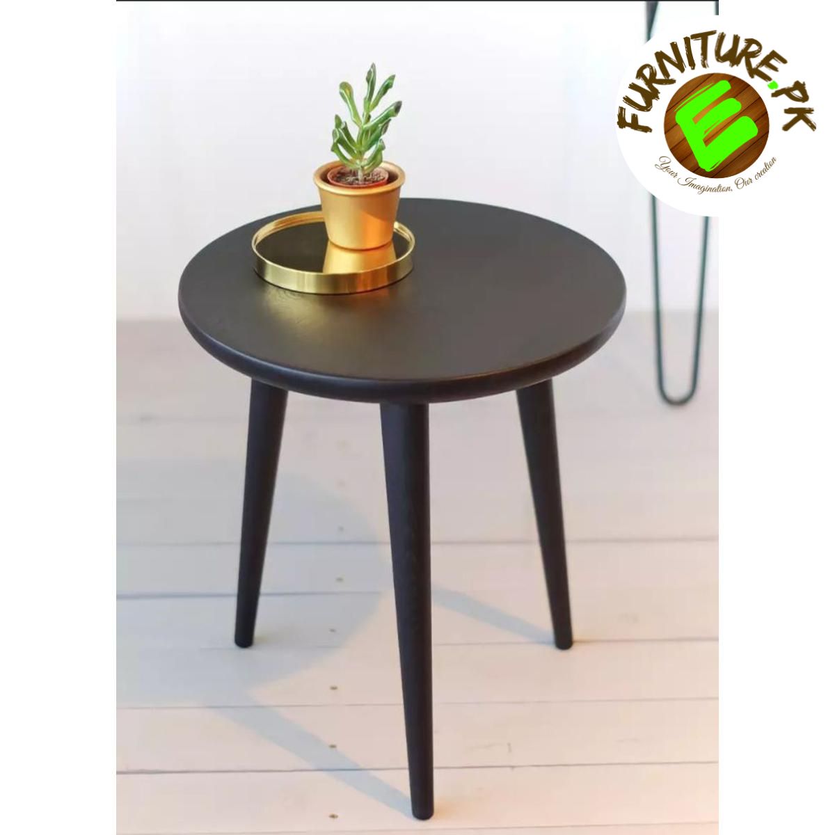 Curved Foldable Side Table, Coffee table (15 Inches Top & 20.5 Inches ...