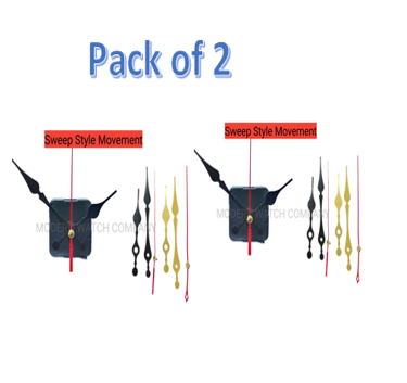 Pack of 2 and Pack of 3 High Quality Sweep style Wall clock Replacement ...