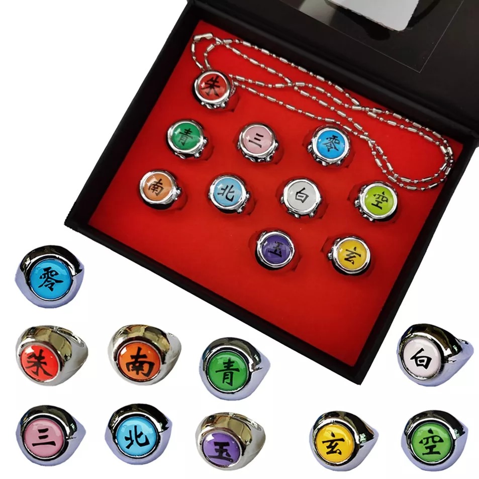 Max 52% OFF 10 Pcs Anime Rings Set, with Necklace, Cosplay nojirien.co.jp