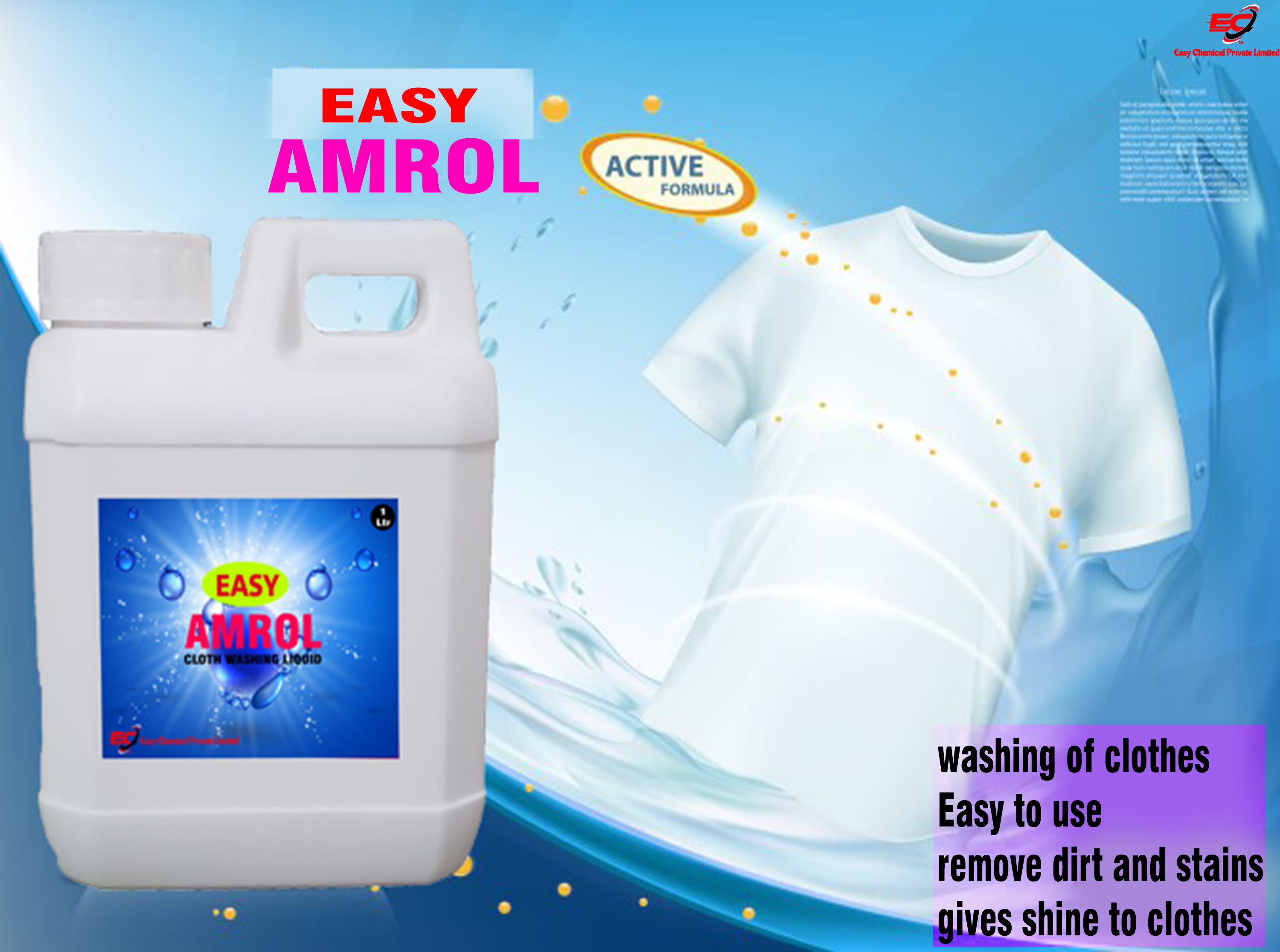 Easy Amrol for washing white cloths 1-Liter | Daraz.pk