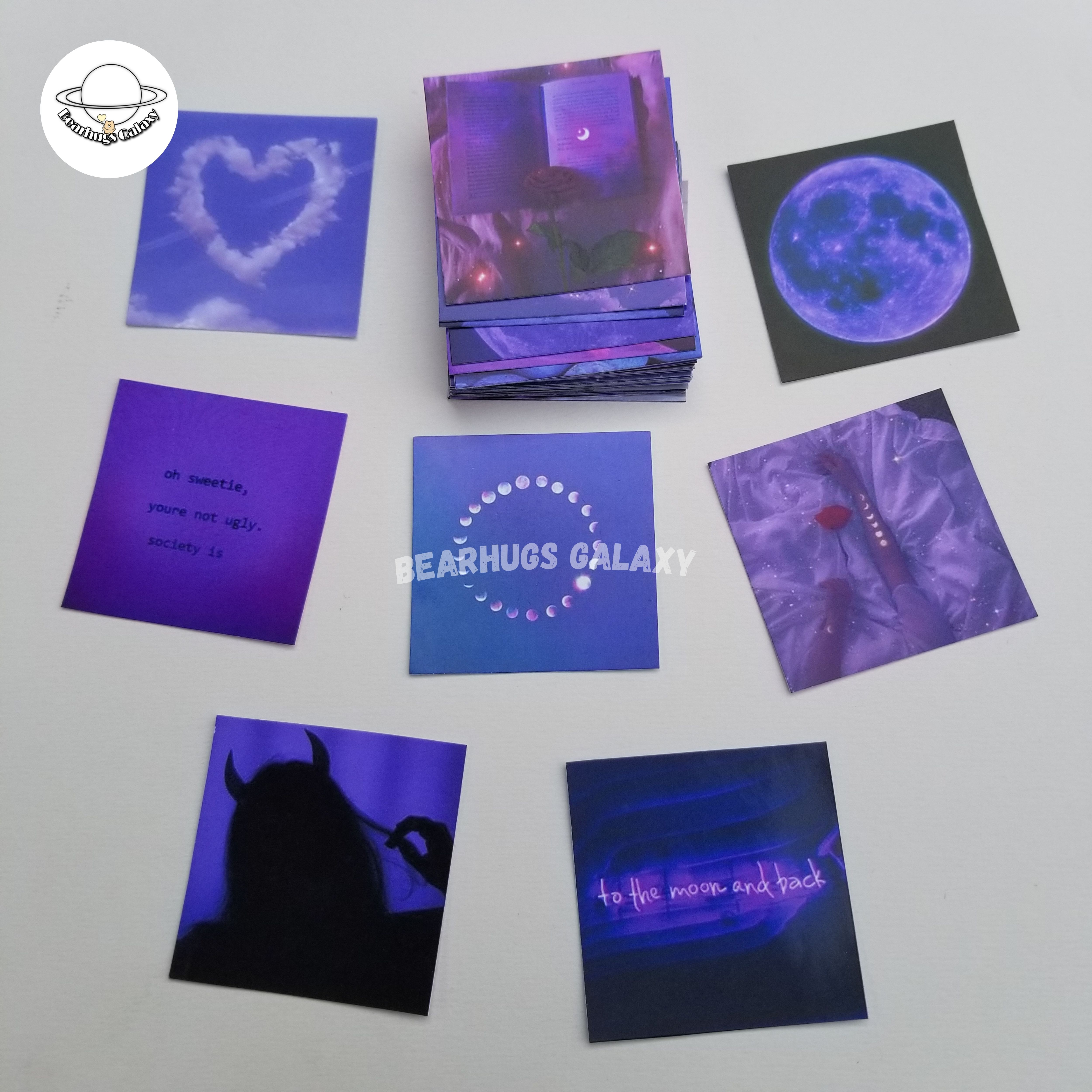 Purple Aesthetic Stickers 24 pcs for Journal and scrapbook Album pack ...