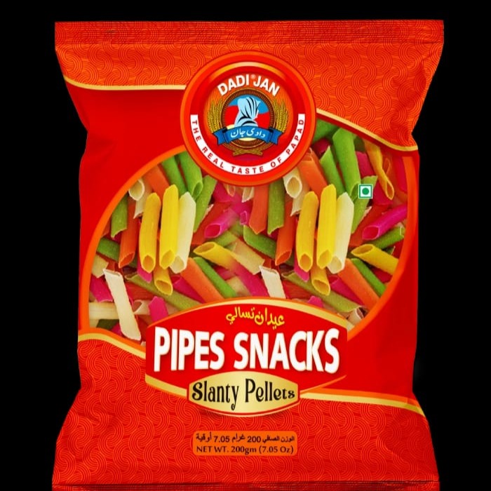 Dadi Jan Pipes Snacks Colored Slanty 200g | Daraz.pk