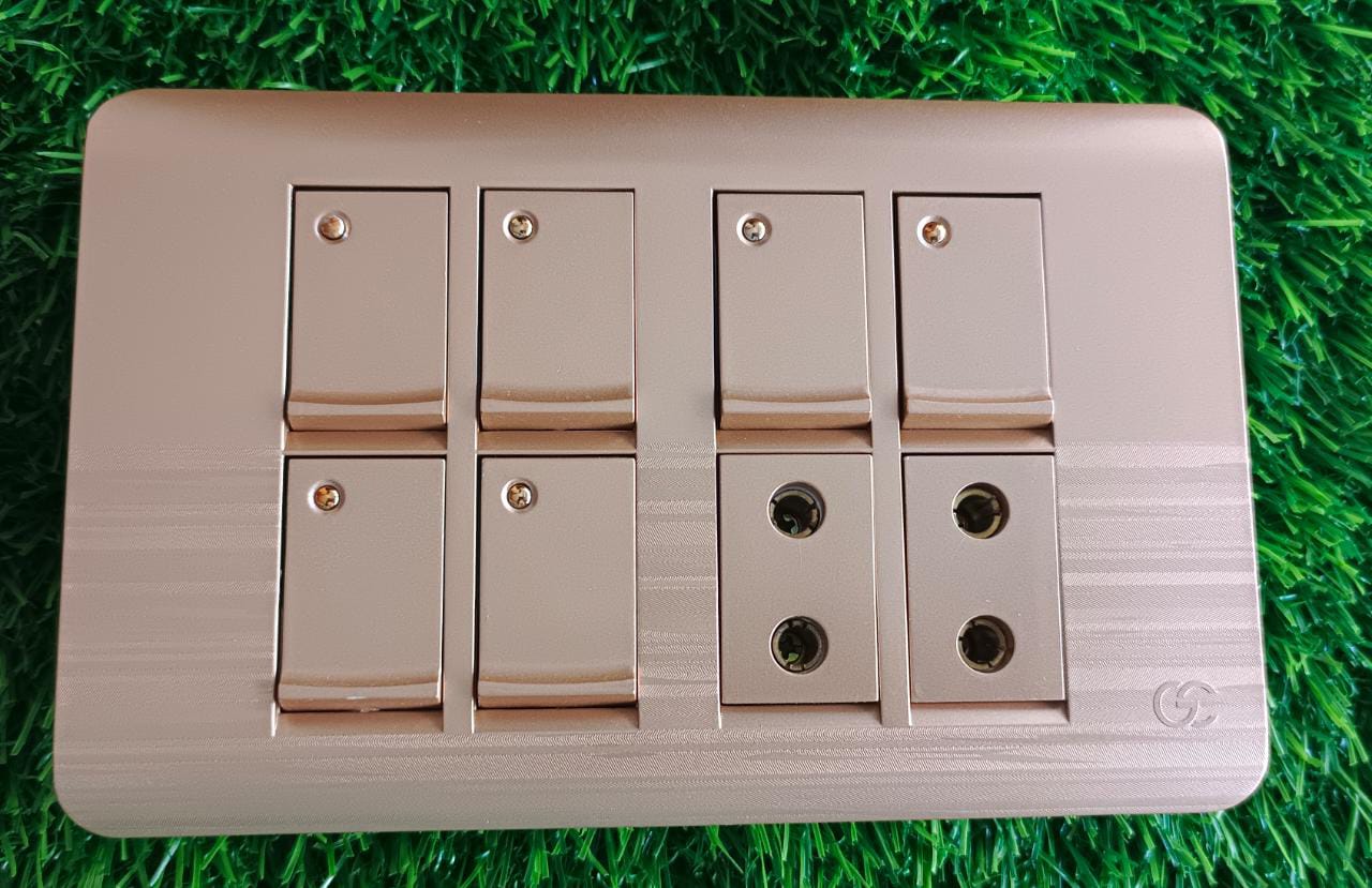 6 Switches+2 Sockets Electric China Fitting Sheet China Switch Board ...